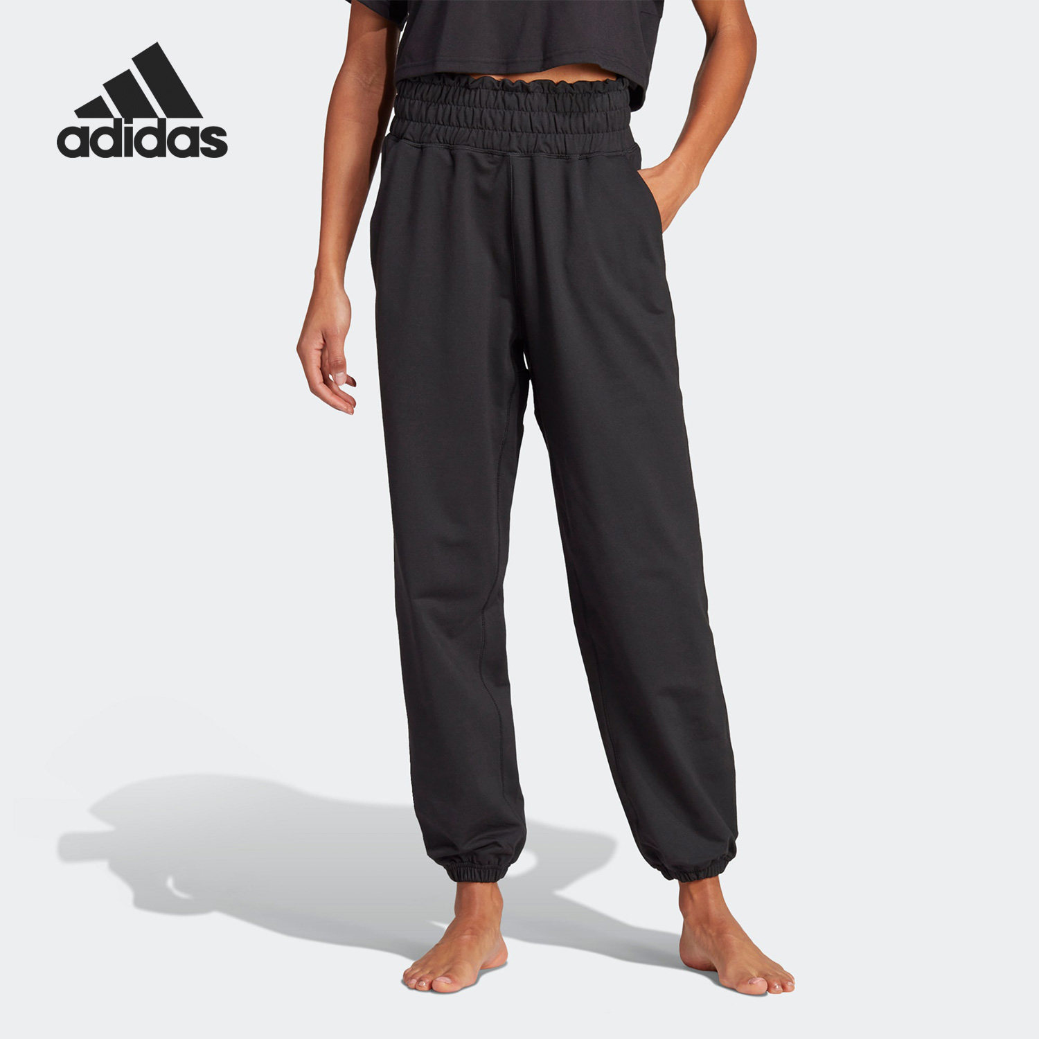 Adidas/阿迪达斯正品新款女子宽松瑜伽运动长裤HS8122