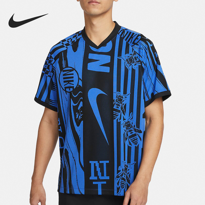 Nike/耐克 正品夏季男士圆领宽松印花休闲运动T恤FN2394-480