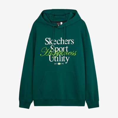 Skechers斯凯奇正品男女连帽长袖运动卫衣/套头衫L324U022-00XW