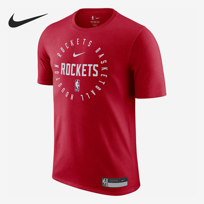 Nike耐克正品NBA Houston Rockets男圆领吸汗短袖T恤HF1422-657