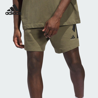 Adidas/阿迪达斯正品2025夏季款男女双面针织运动短裤JN3974