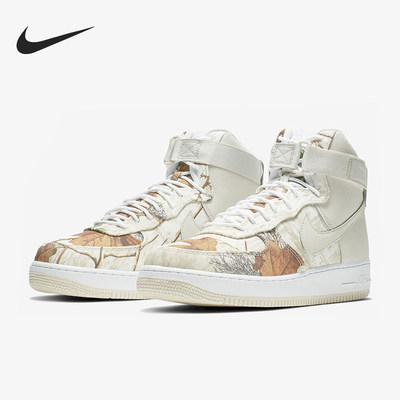 Nike耐克正品Air Force 1 Real tree Pack男款高帮板鞋AO2410-100