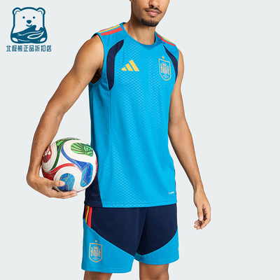 Adidas/阿迪达斯正品2026年男士透气休闲经典运动背心T恤KA8191