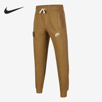 Nike/耐克正品冬季款大童针织加绒保暖束脚运动裤FV3997-288
