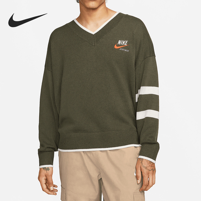 耐克男士长袖毛衣套头衫