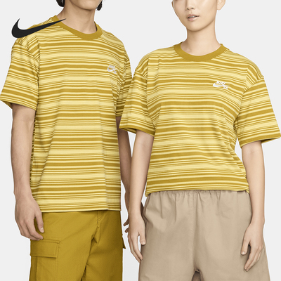Nike/耐克正品夏季新款男士宽松圆领条纹休闲短袖FQ3712-716