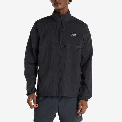 New Balance新百伦正品Athletics男反光可收纳防水夹克MJ41279-BK