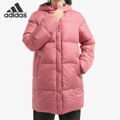 Adidas/阿迪达斯正品NEO 女子中长款防风保暖羽绒服外套 DM4248