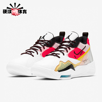 Nike/耐克正品JORDAN女士耐磨中帮系带气垫减震篮球鞋CK9184-102