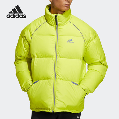 阿迪达斯男女户外立领羽绒服