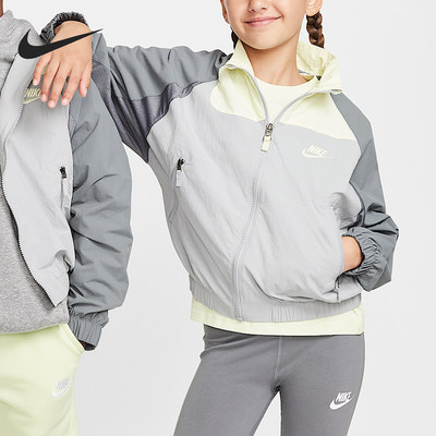 Nike耐克正品AmplifyOlder小童立领全拉链运动休闲夹克FN9134-077