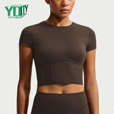 Nike/耐克正品女士时尚舒适短款健身运动短袖T恤IU2201-233