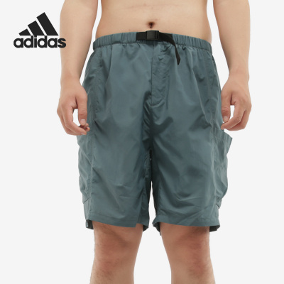 Adidas/阿迪达斯正品男子宽松梭织透气工装运动五分裤 FM5403