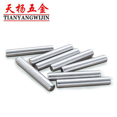 M3M4M5 304不锈钢圆柱销实心倒角销钉固定销*x5x10x15x20x35x50mm