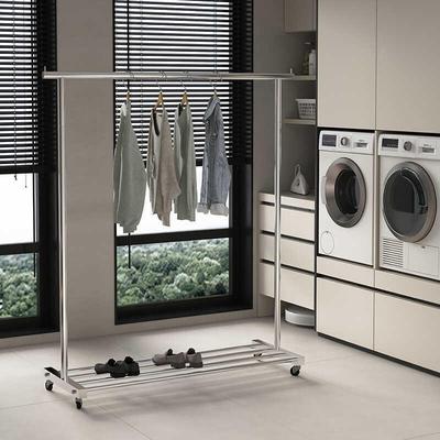 不锈钢室帽简易晒衣架服DCR装展示架阳台卧移动衣架室内收纳衣挂