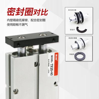 RIH瑞亨 TN导杆气缸 亚德客型双轴双杆汽缸 新能源非标气动气缸