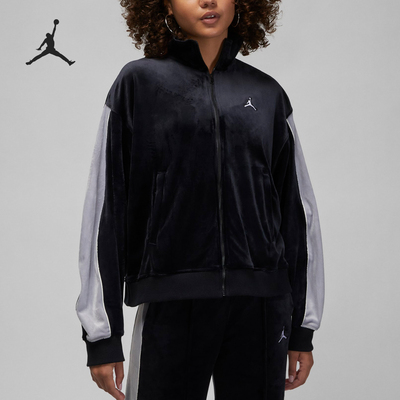 Nike/耐克正品JORDAN女士刺绣长袖简约夹克外套DV1396-010