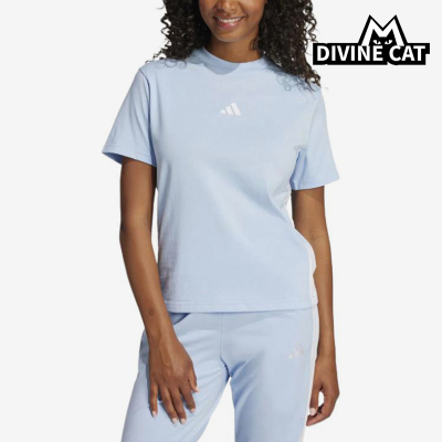 Adidas/阿迪达斯正品Logo圆领短袖T恤新款经典女短袖T恤JE1227