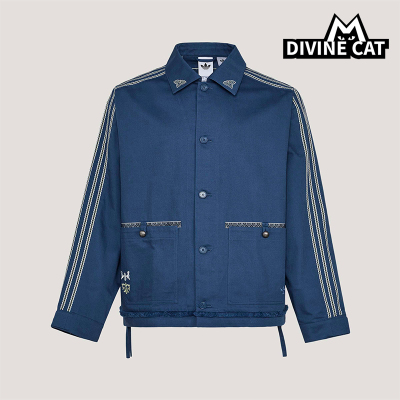 Adidas/阿迪达斯正品三叶草男士宽松翻领经典休闲时尚外套KW5674