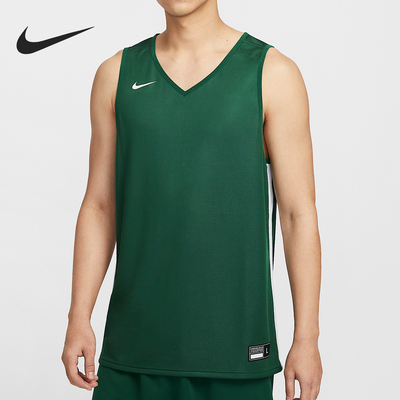 Nike/耐克正品新款男士V领运动双面穿透气篮球背心IB8827-341