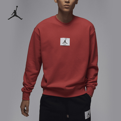 Nike/耐克正品JORDAN男士加绒保暖圆领套头卫衣FB6935-604