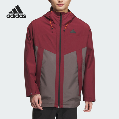 Adidas/阿迪达斯正品春季男士运动休闲连帽夹克外套JE8577