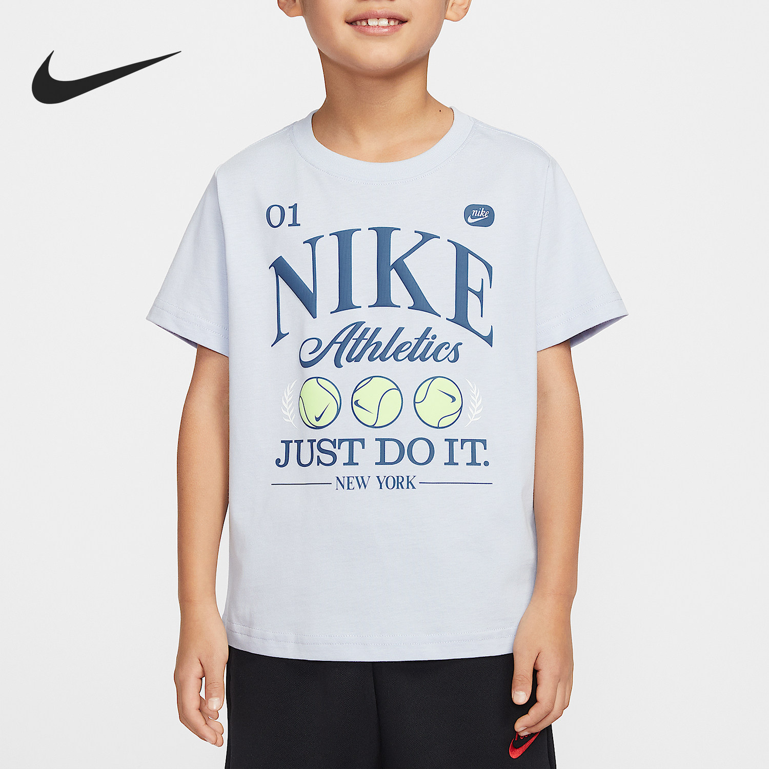Nike/耐克正品Tennis Lifestyle婴童圆领透气短袖IR8106-057