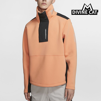 Nike/耐克正品JORDAN男士针织半拉链复古运动立领卫衣BQ5738-854