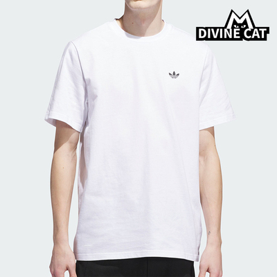 Adidas/阿迪达斯正品三叶草男士透气运动圆领针织短袖T恤JW0039