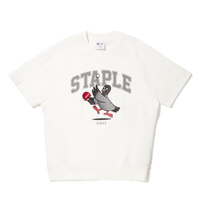 李宁正品x STAPLE联名系列男子时尚印花宽松百搭休闲短袖AAEV029