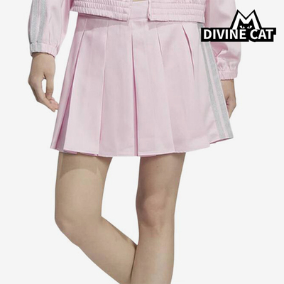 Adidas/阿迪达斯正品条纹运动休闲短裙新款经典女舒适短裙KR7604