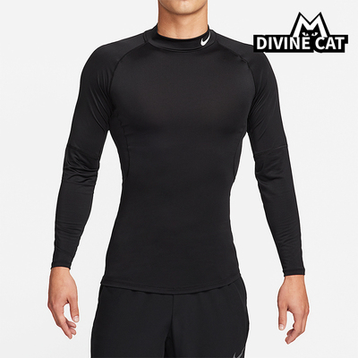 Nike/耐克正品春秋男士运动修身经典印花健身长袖T恤FB7909-010