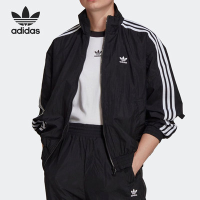 Adidas/阿迪达斯正品三叶草女子梭织立领运动夹克外套 GN2928