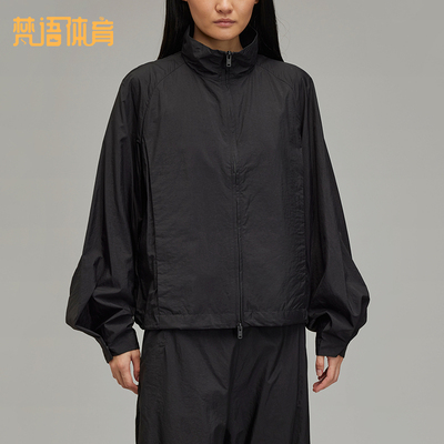 Adidas/阿迪达斯正品Y-3女士时尚立领长袖宽松夹克外套JD1478