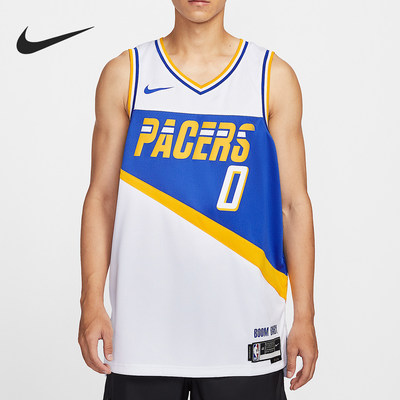 Nike/耐克正品2025男士V领套头透气篮球背心T恤HM5983-100