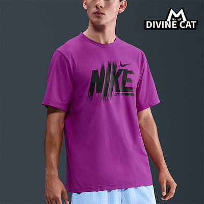 Nike/耐克正品Dri-FIT男士耐穿圆领套头运动针织短袖HV0382-551