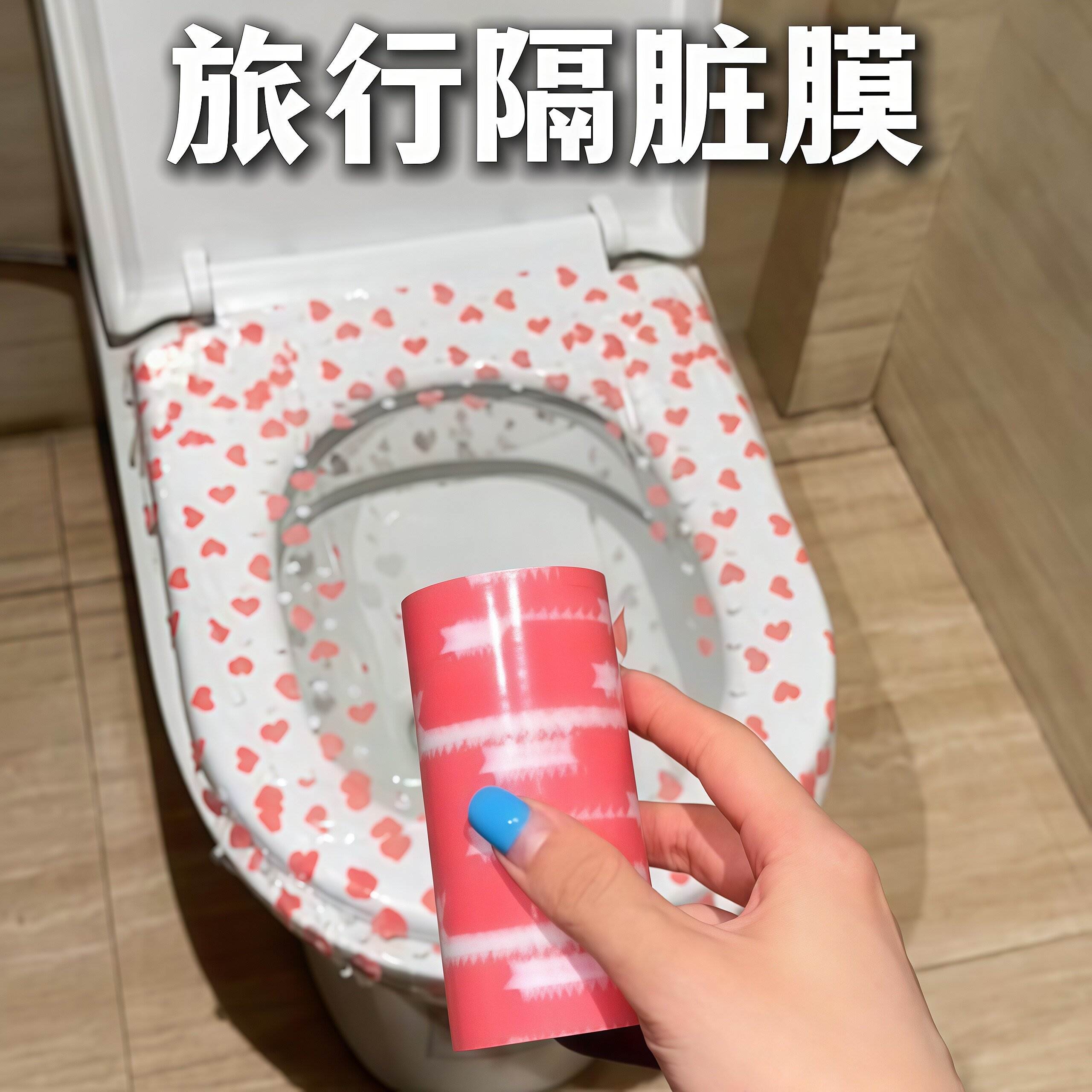 【旅行好物】隔脏膜一次性旅行酒店马桶垫加厚便携全覆盖断点式