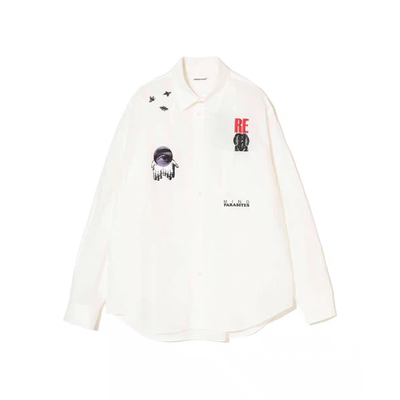 undercover 高桥盾26SS 休闲百搭衬衫 刺绣全棉衬衣