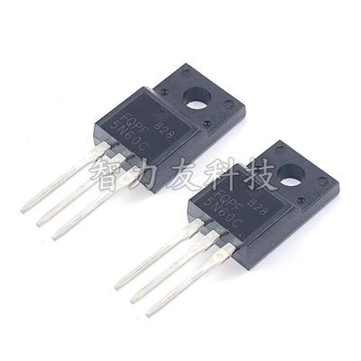 FQPF5N60C 5N60 塑封 直插TO-220F 5A 600V MOS场效应管 全新正品