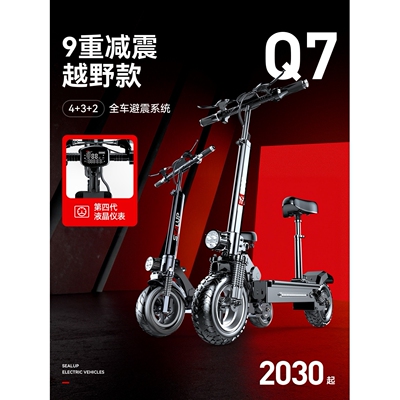 希洛普一件代发48V1000W迷你折叠代驾代步车电动滑板车越野电动车