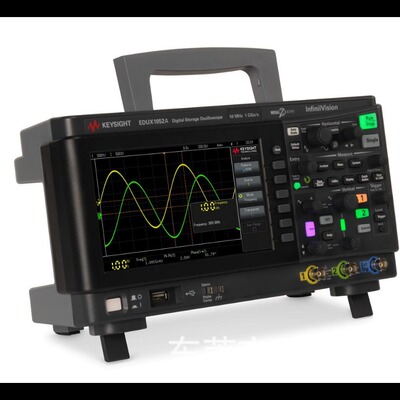 EDUX1052A 示波器在两个模拟通道上提供了 50 MHz 带宽