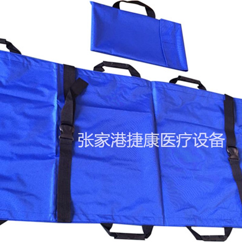 医用担架折e叠多功能加厚帆布软担架简易担架家用担架急救布担架