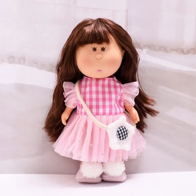 仅衣服】西班牙Mia土豆娃娃衣服24厘米mia公仔换装格子裙小包鞋子