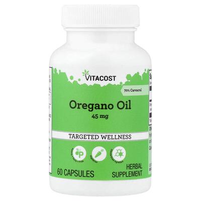 Vitacost,Oregano Oil, 45 mg, 60 Capsules