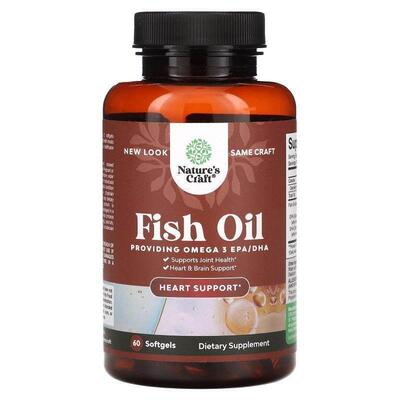 Natures Craft,Fish Oil, Heart Support, 60 Softgels