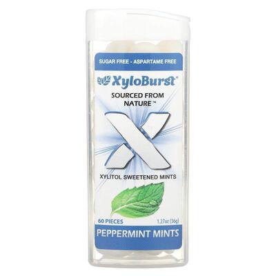 Xyloburst,Xylitol Sweetened Mints, Peppermint
