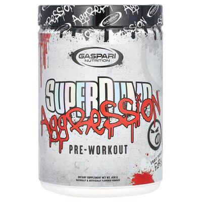 营养,SuperPump Aggression 锻炼前补充剂，芒果干，450 克