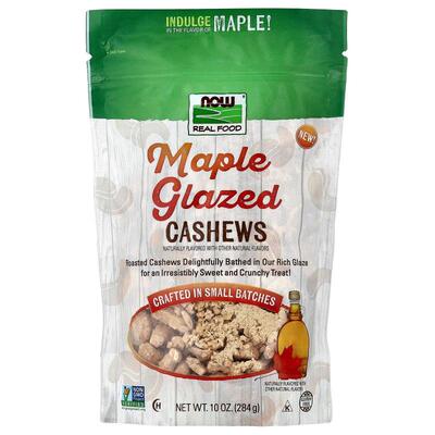 诺奥,Maple Glazed Cashews, 10 oz (284 g)