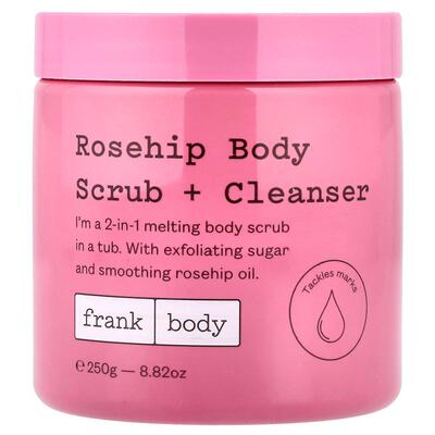 frank body,Rosehip Body Scrub + Cleanser, 8.82 oz (250 g)