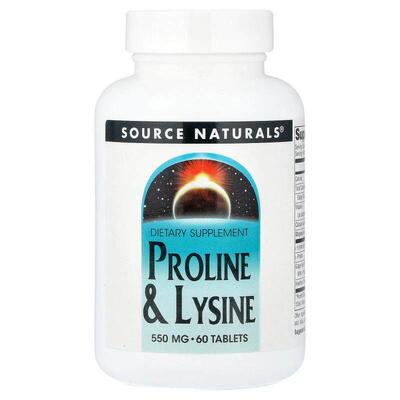 源美,Proline & Lysine, 60 Tablets